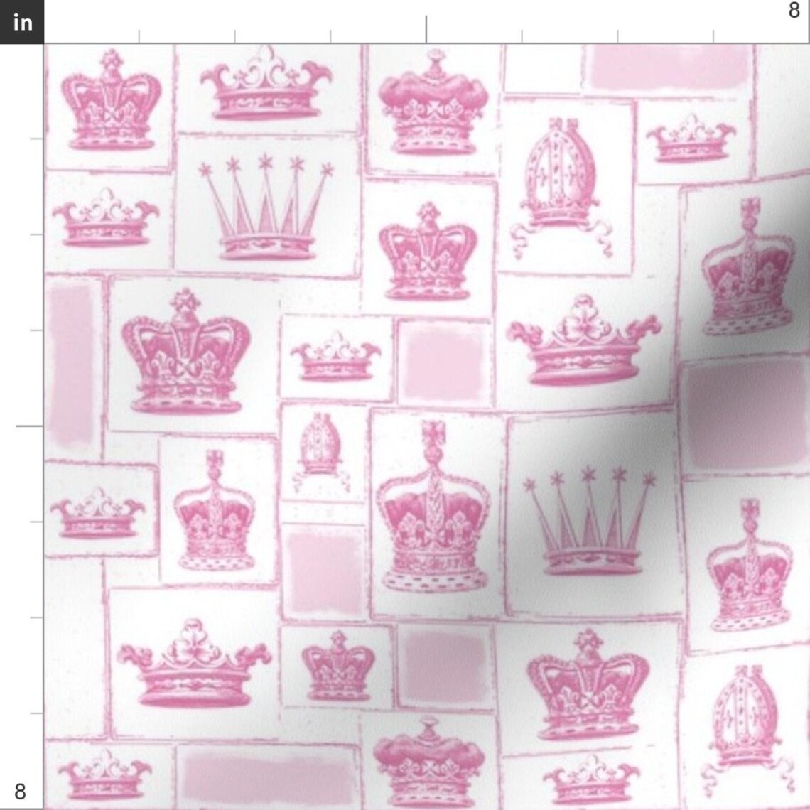 Pink Crowns Fabric Crowns in Sorbet by Lilyoake Crowns | Etsy