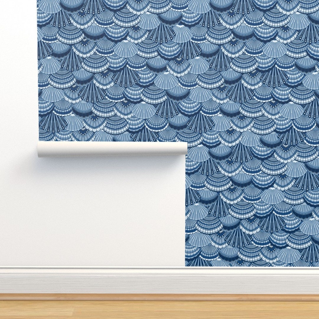 Seashell Wallpaper She Sells Seashells by Figandfossil - Etsy