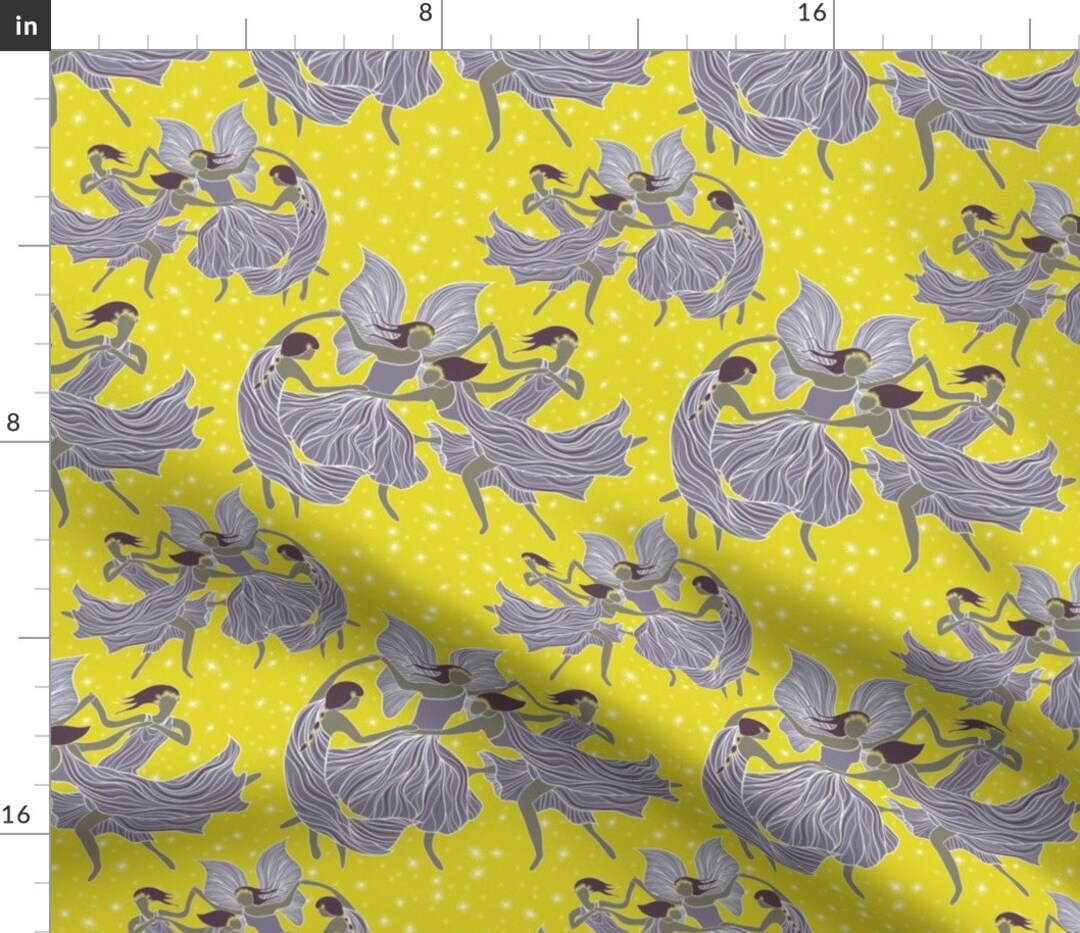 Midsummer Fairy Dance Fabric fairy Ring by Vo_aka_virginiao Yellow ...