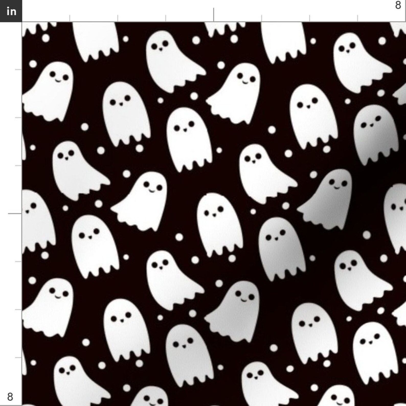 Halloween Fabric Halloween Cute Ghost Kids by Furbuddy - Etsy