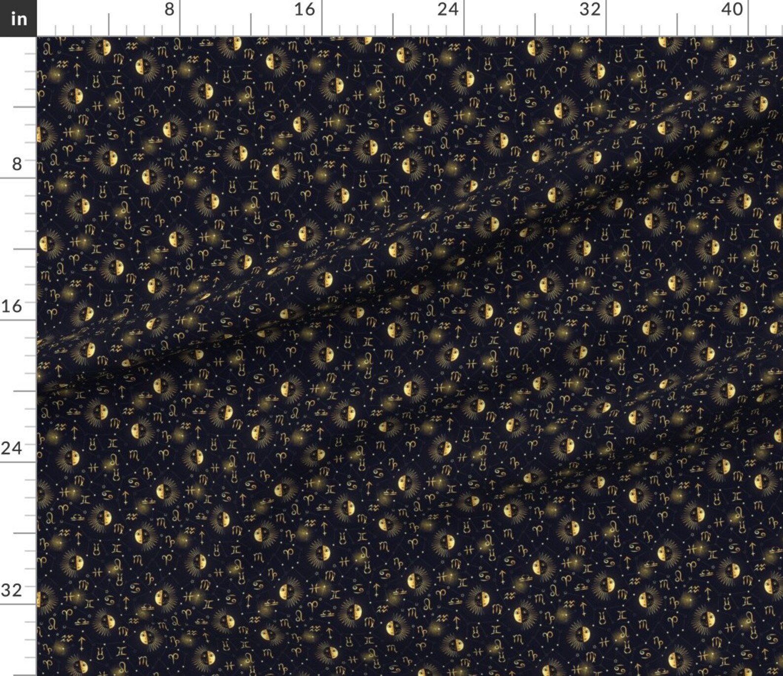 Astrology Star Signs Fabric Astrology by Artypeaches - Etsy