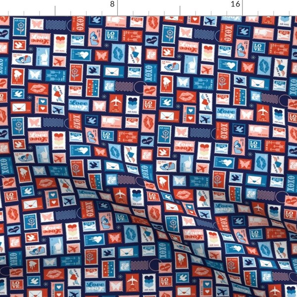 States Postal Fabric - Etsy