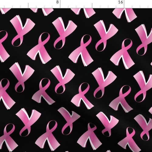 Sewing & Needlecraft Quilting Pink Ribbon Stripes Breast Cancer Fabric ...