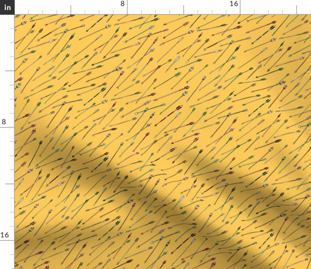 Arrow Fabric Arrows Rain by Caleb Luke Lin Arrow Tribal - Etsy