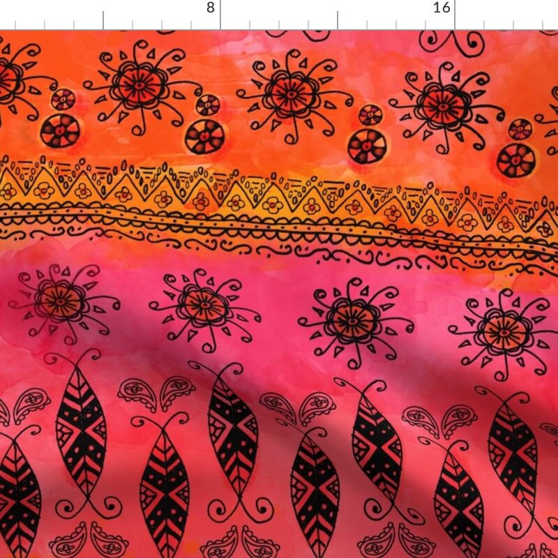 Bohemian Fabric - Etsy