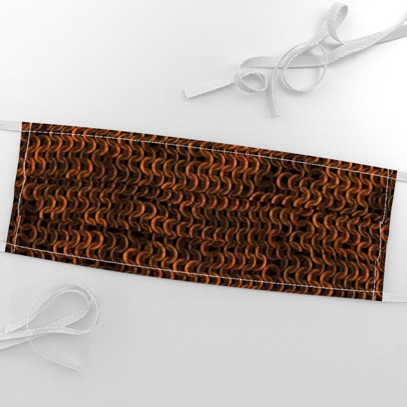 Medieval Fabric Faux Chainmail Gold / Brass / Copper by | Etsy