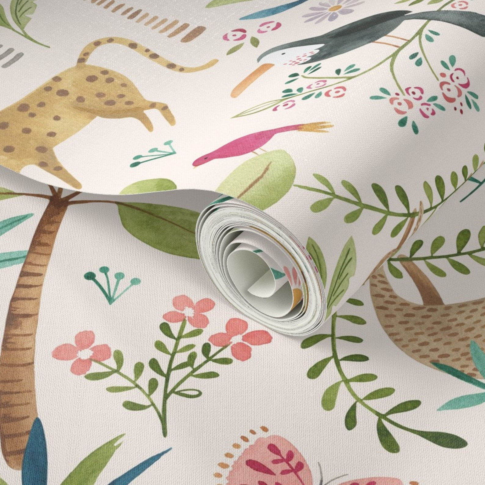 Gender Neutral Nursery Peel-and-stick Wallpaper Sampler - Sage Cream ...