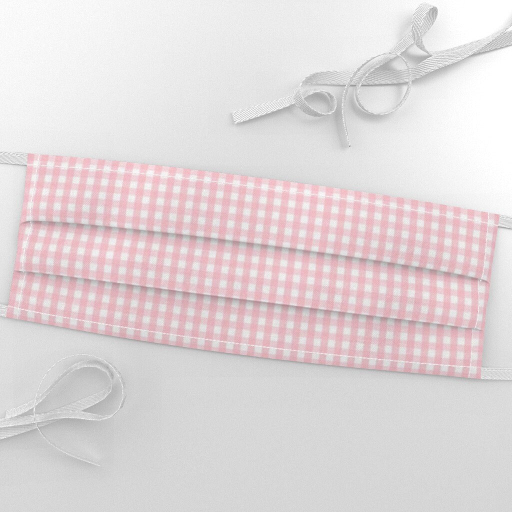 Pink Gingham Fabric Gingham Light Pink by Misstiina - Etsy