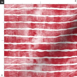 Stripe Fabric Distressed Dark Red Stripes by - Etsy