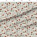 Red Bird Fabric Red Bird Ivory by Fernlesliestudio Red Bird Traditional ...