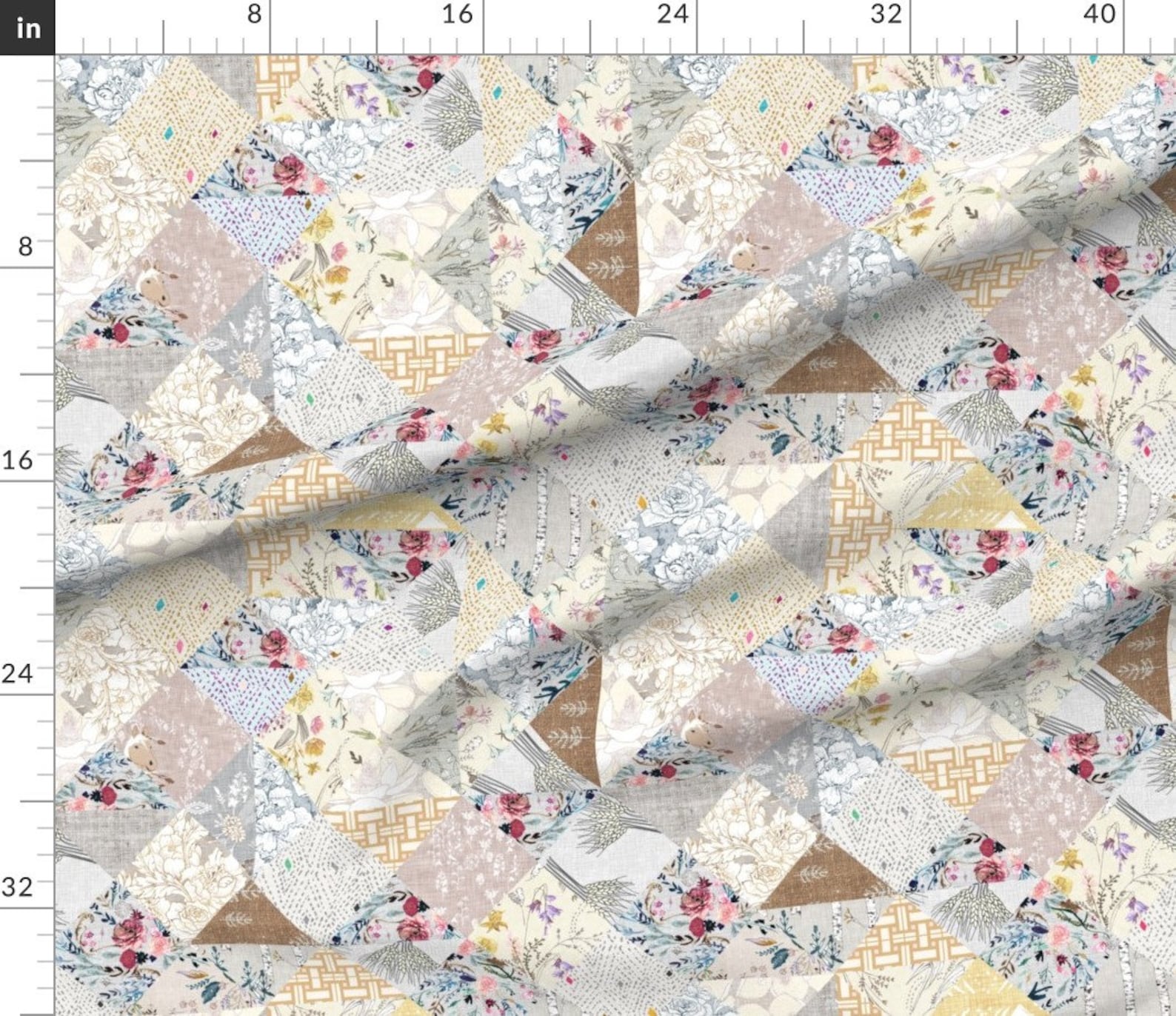 Cheater Quilt Fabric 'here Comes the Sun' Quilt by - Etsy