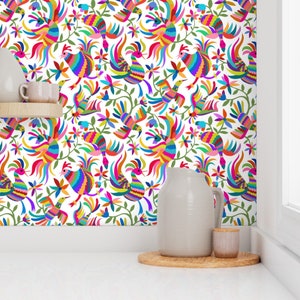 Otomi Wallpaper Flying Otomi Birds Ole by Vo Aka Virginiao - Etsy