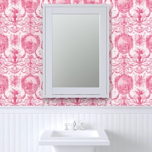 Rococo Wallpaper - Pink Dawn Rococo Harvest by Peacoquettedesigns ...