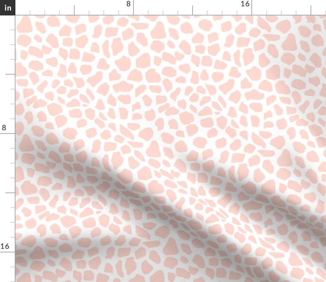 Pink Safari Spots Fabric Safari Pink Animal Spot Nursery by ...