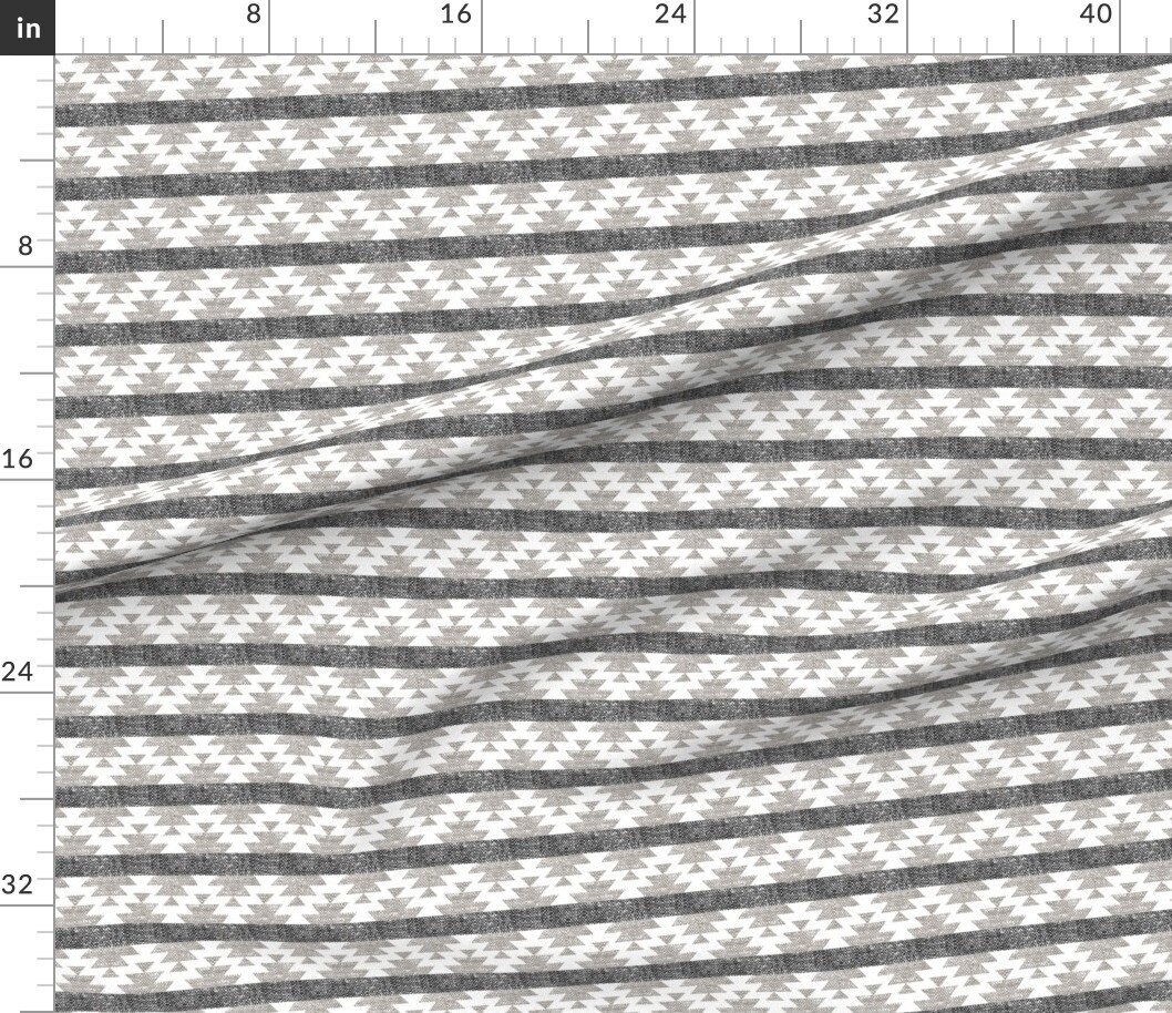 Aztec Fabric Woven Aztec Neutrals by Littlearrowdesign | Etsy