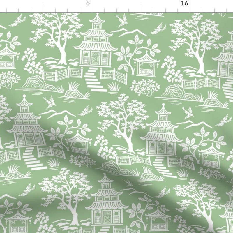 Pagoda Fabric - Etsy