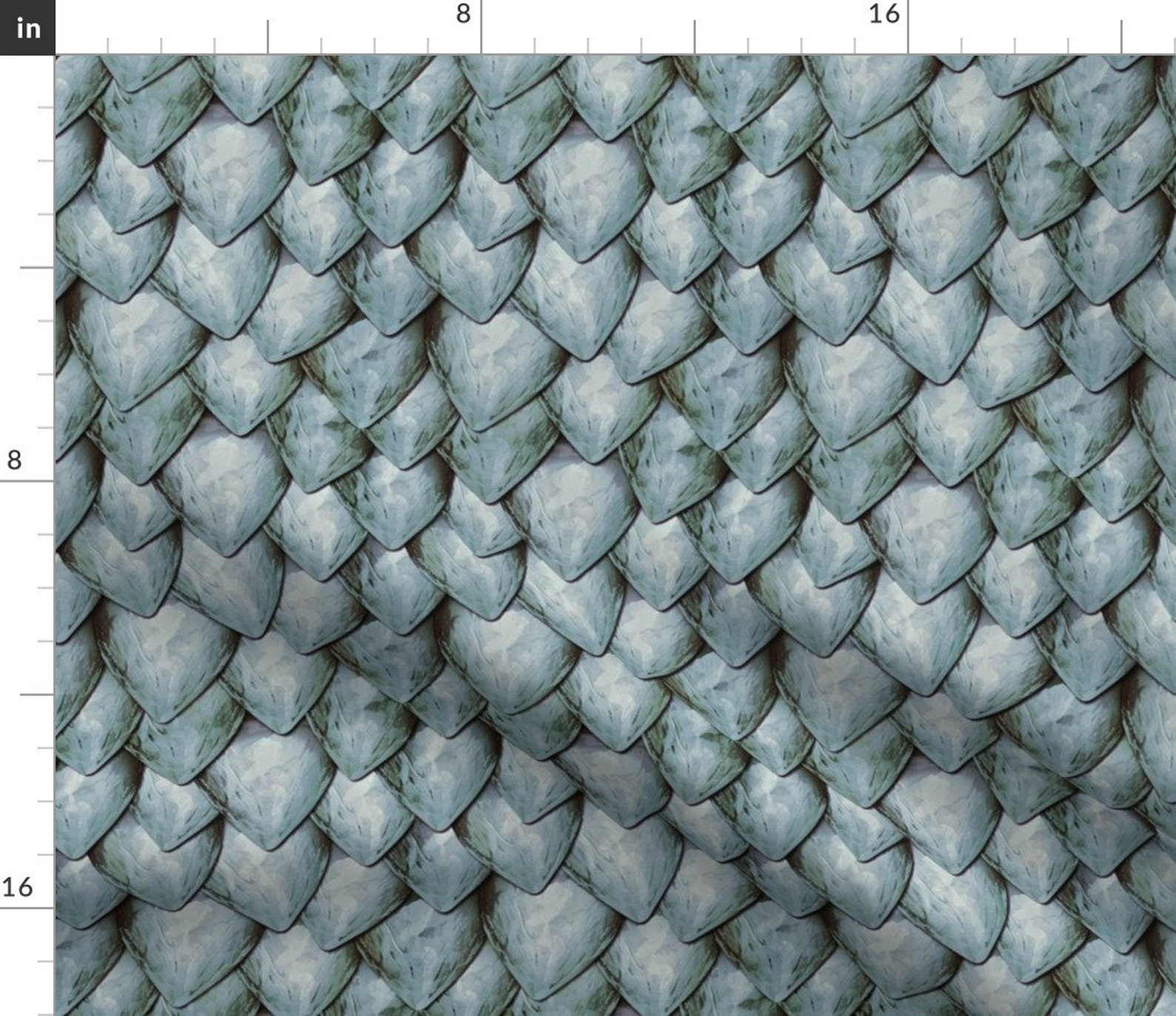 Dragon Scales Fabric Silvery Dragon Scales by Xoxotique - Etsy