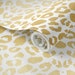 Leopard Wallpaper Gold Gilt Leopard Print by Mlags Yellow - Etsy