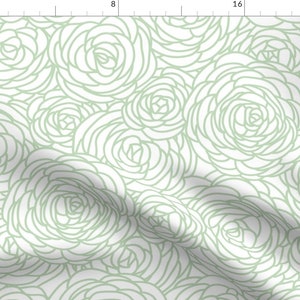 Mod Floral Fabric Vintage Floral Pattern by Fleurpaperco - Etsy