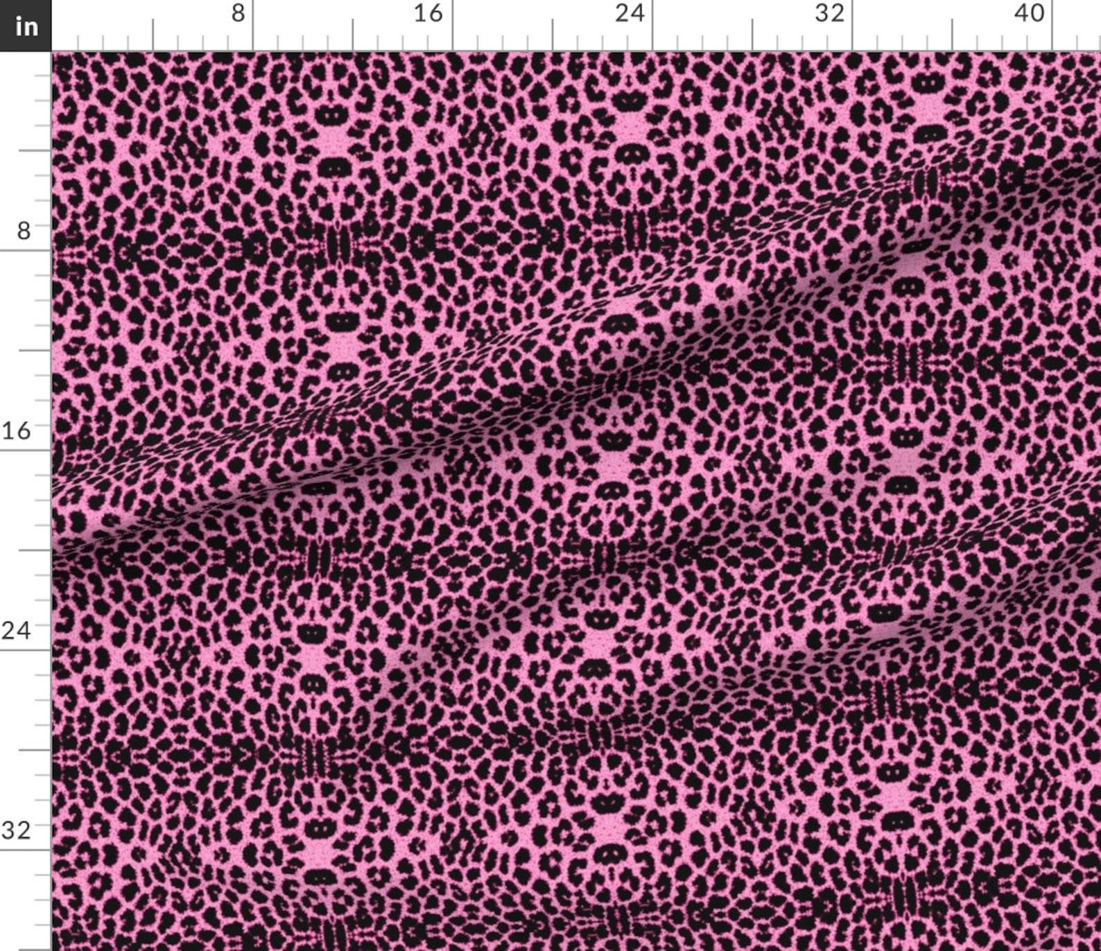 Abstract Leopard Print Fabric Pink Leopard by | Etsy