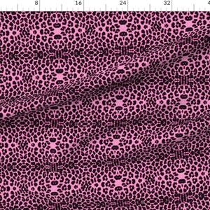 Abstract Leopard Print Fabric Pink Leopard by | Etsy