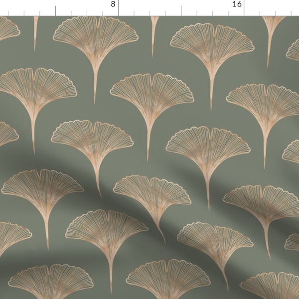 Ginkgo Leaf Fabric - Etsy