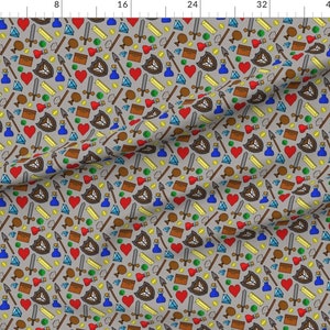 8 Bit Fabric 8 Bit Pixel Retro Video Game Icons by Themadcraftduckie 8 ...