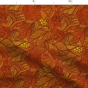 Rustic Fall Fabric Decorative Leaves of Autumn by Dunnspun | Etsy