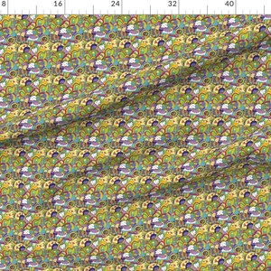 Trippy Fabric - Hallucinogenic World by Penguinhouse - Trippy Hippy 70s ...