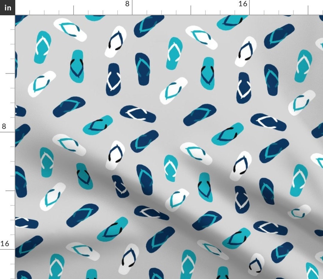 Flip Flops Fabric Summer Flip Flops Summer, Shoes, Sandals, by ...