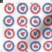 Curling Sport Fabric Curling on White by Landpenguin Red and Blue ...