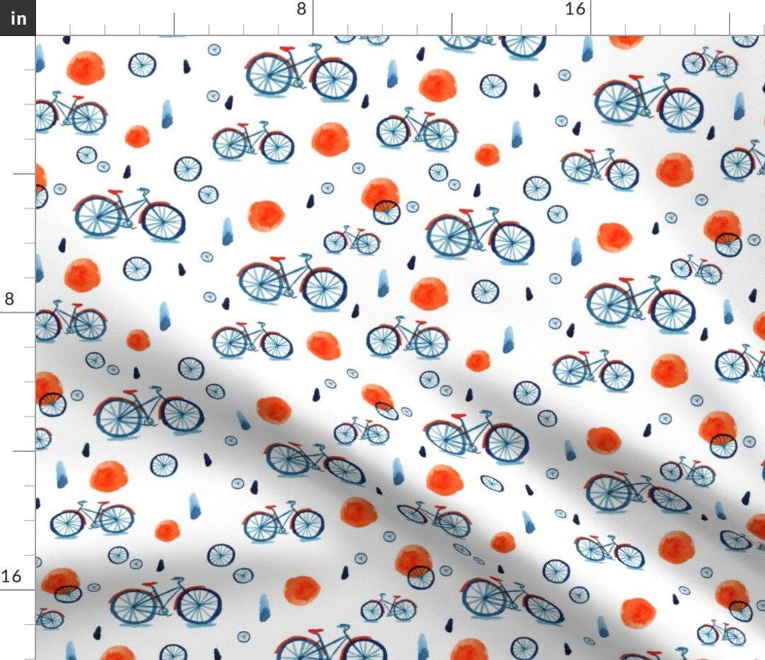Bicycle Fabric Misty Bicycle White by Mishazadeh Hipster Bike Rider ...