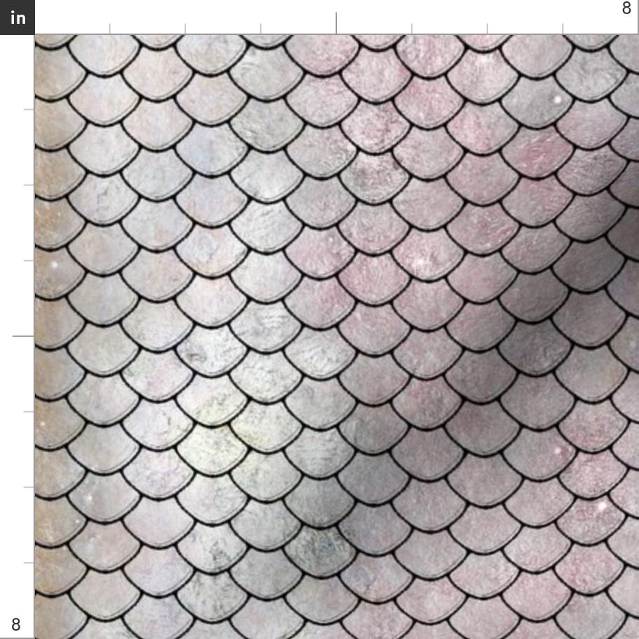 Salmon Scales Fabric - Salmon Skin by Purplish - Salmon Fish Animal ...