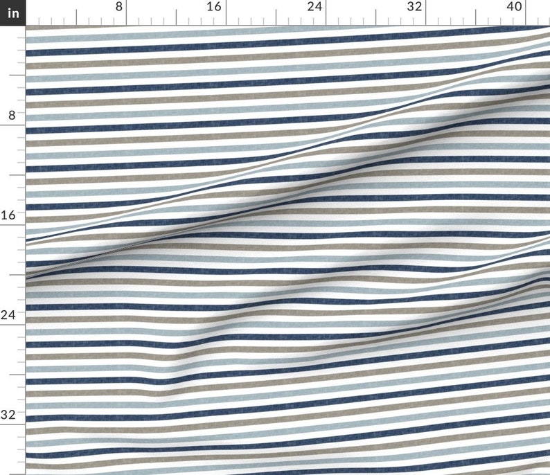 Textured Stripy Fabric Stripe Rustic Woods Linen Stripes by - Etsy