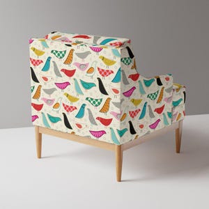 Mod Birds Upholstery Fabric- A Nod to the House Bird by Katerhees - Mid ...
