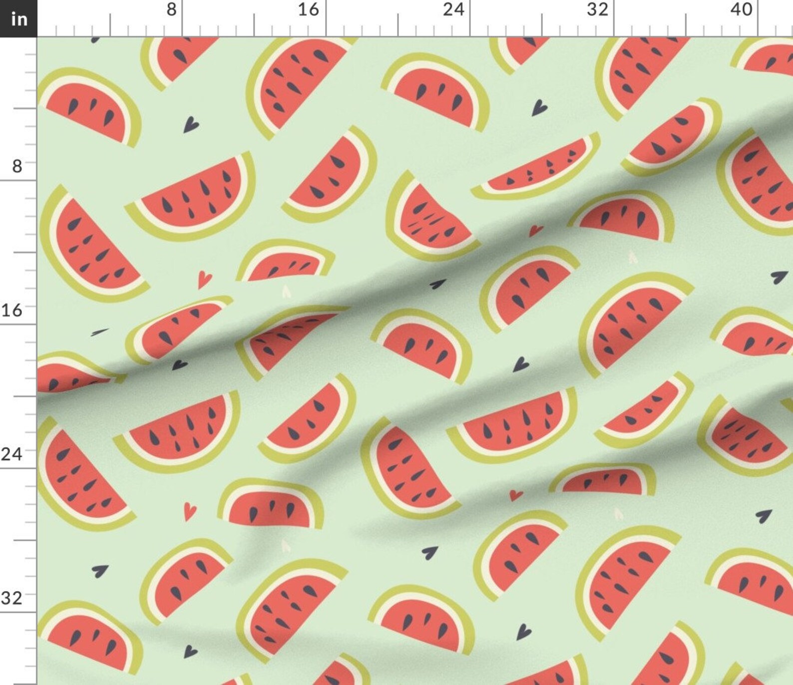 Watermelon Fabric Watermelon Pattern by Bluelela - Etsy