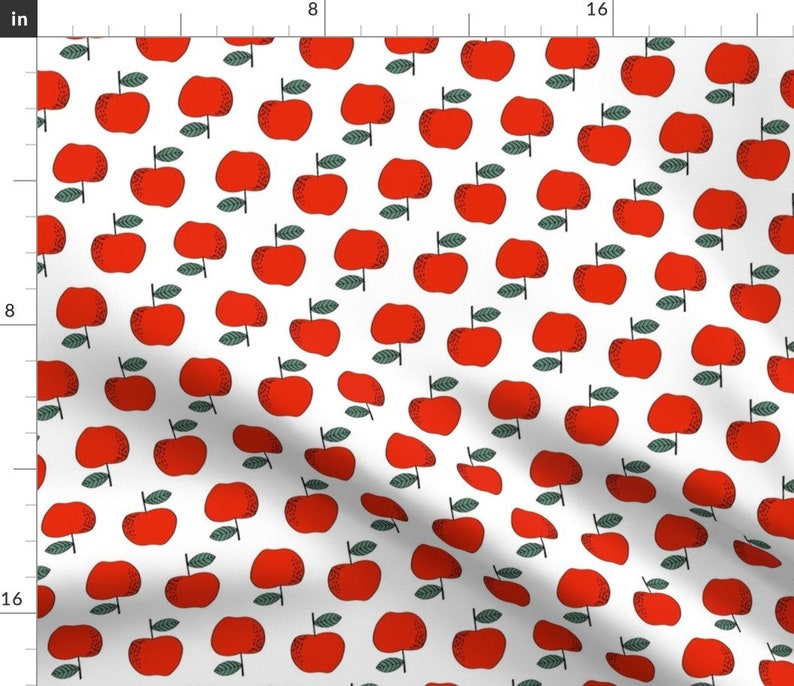 Apples Fabric Apple // Apples Red Apple Kids Sweet Fruit - Etsy