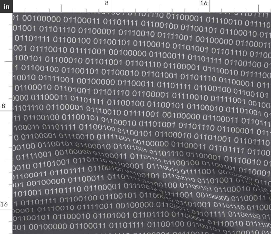 Binary Fabric Binary Code Grey By Themadcraftduckie Computer Science Coder Engineer Hacker 
