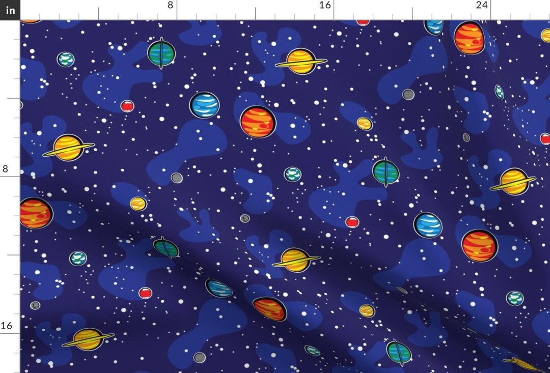 Solar System Fabric - Our Solar System by Robyriker - Geeky Space ...