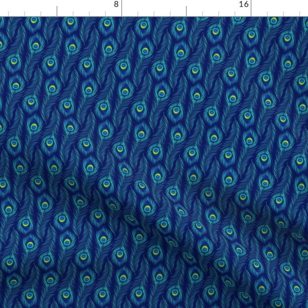Peacock Fabric - Etsy