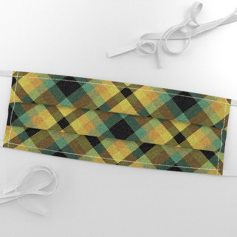 Plaid Fabric Autumn Woodland Plaid By Eclectic House Plaid | Etsy