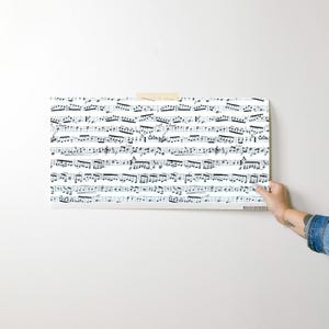 Sheet Music Wallpaper - Black and White Music Notes by Inspirationz ...