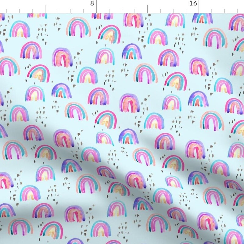 Rainbow Fabric - Etsy