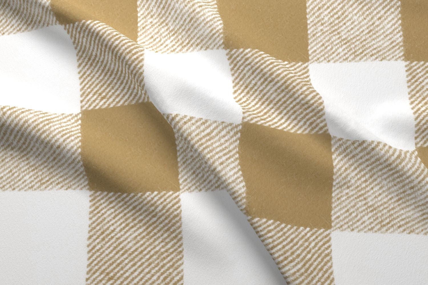 Light Brown Buffalo Check Fabric Buffalo Check In Tan By | Etsy