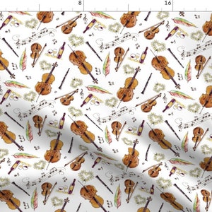 Musical Date Night Fabric Musical Arrangement Strings by | Etsy