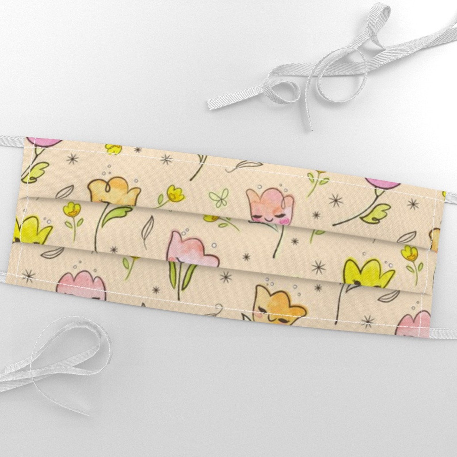 Kawaii Tulips Fabric Tulip Dance by Sweetsurprises Tulips | Etsy