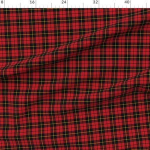 Wallace Fabric - Wallace Clan Tartan (3") by Weavingmajor - Wallace Red ...