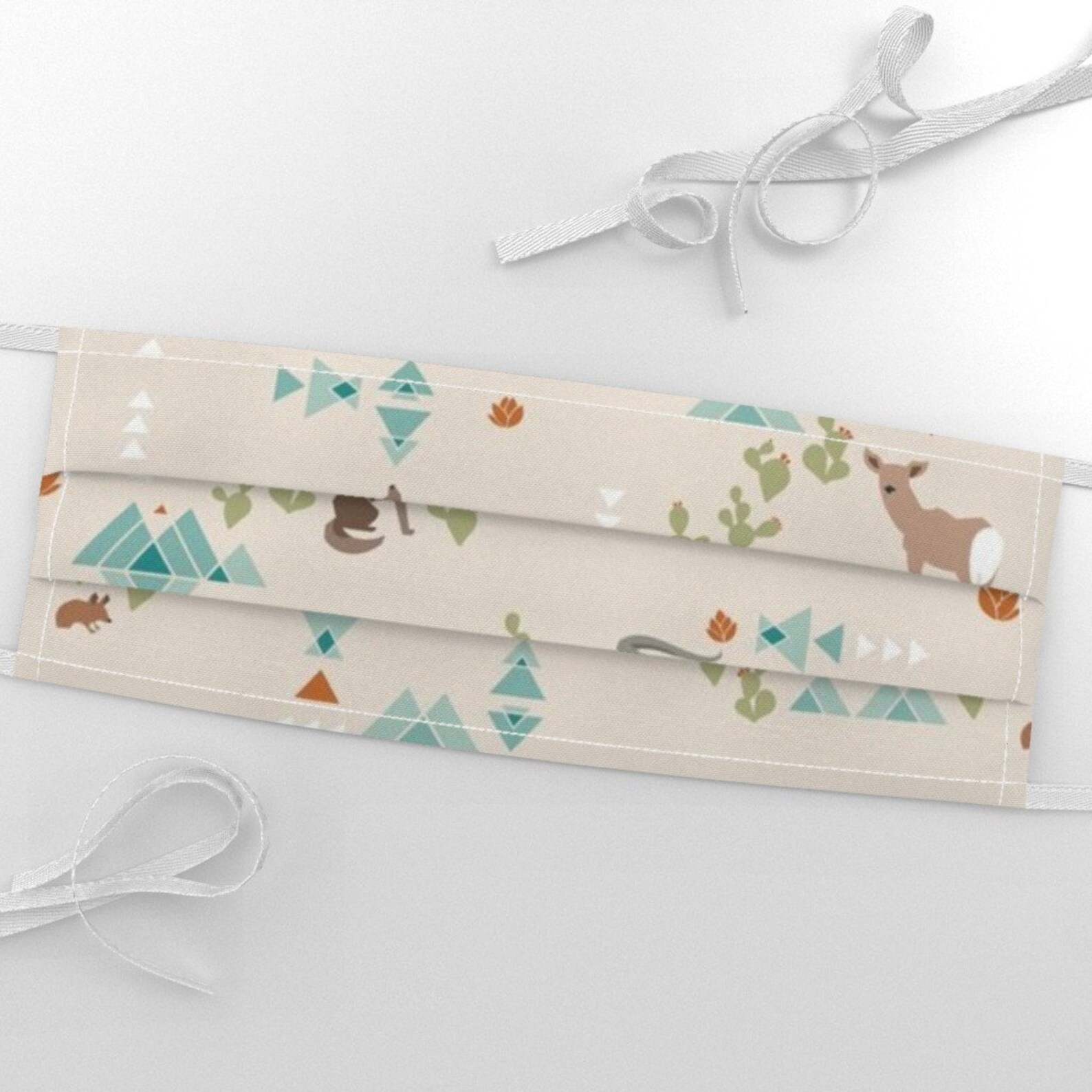 Desert Coyote Fabric Desert Animals by Annabhall Boho - Etsy