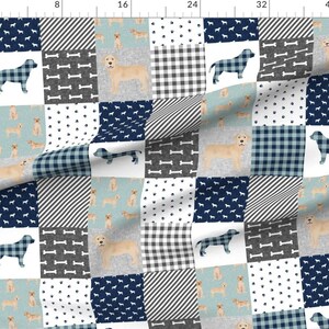 Yellow Lab Fabric Yellow Labrador Pet Quilt B Cheater Quilt Yellow Lab ...