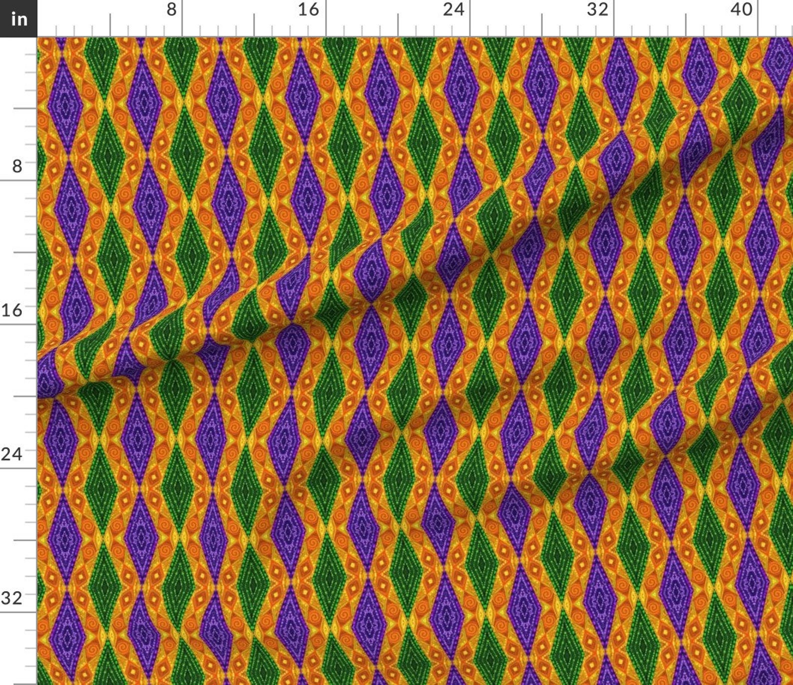 Mardi Gras Fabric Mardi Gras Mesmerize Stripe by P D Frasure - Etsy ...